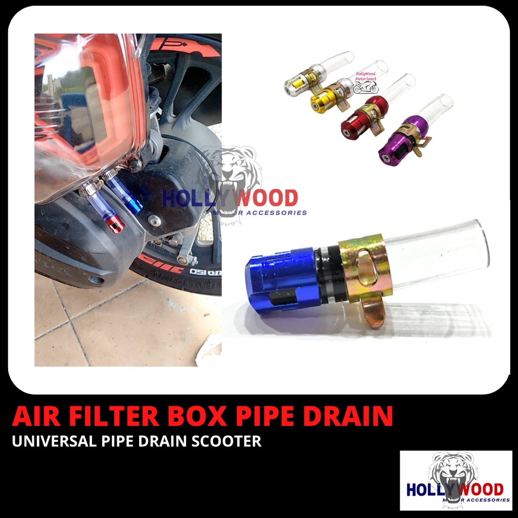 PIPE DRAIN AIR FILTER BOX CNC HOSE KOTAK ANGIN XMAX NMAX NVX EGO ...