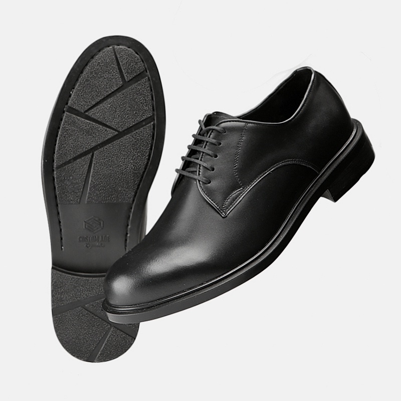 [Customade Republic] 4cm Cowhide derby shoes men's oxford shoes /Formal ...