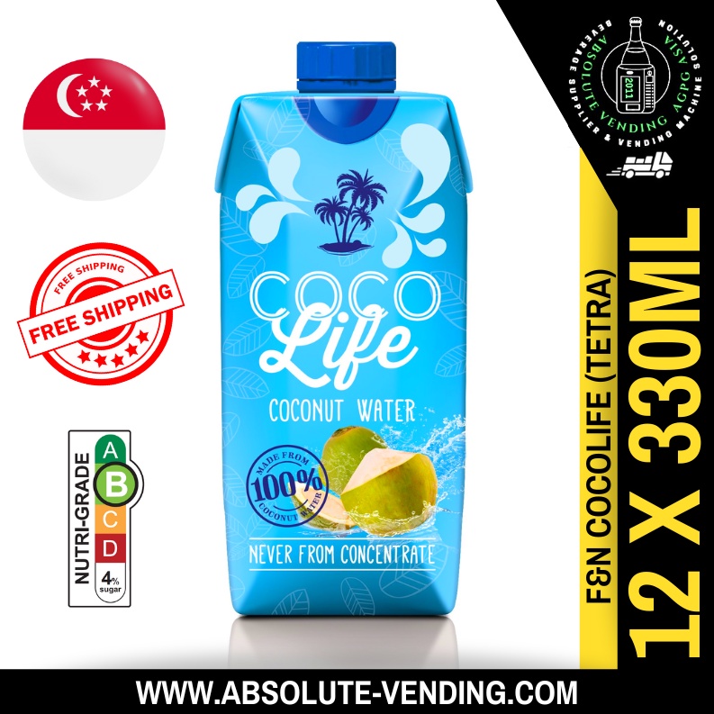 COCOLIFE Coconut Water 330ML X 12 (TETRA) | Shopee Singapore