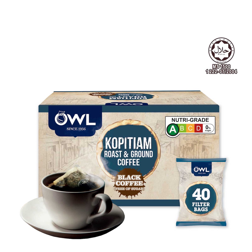 Owl Traditional Blend Roast & Ground Coffee (40x5.5g) | Shopee Singapore