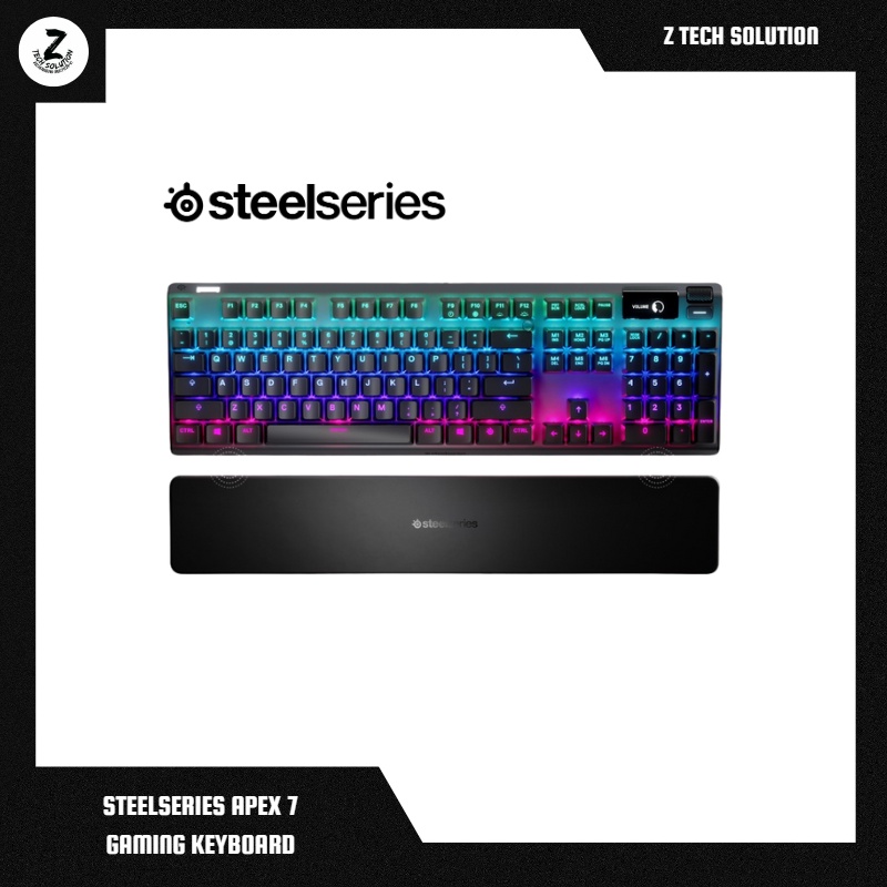 SteelSeries Apex 7 RGB Mechanical Gaming Keyboard ( Blue Switch ...