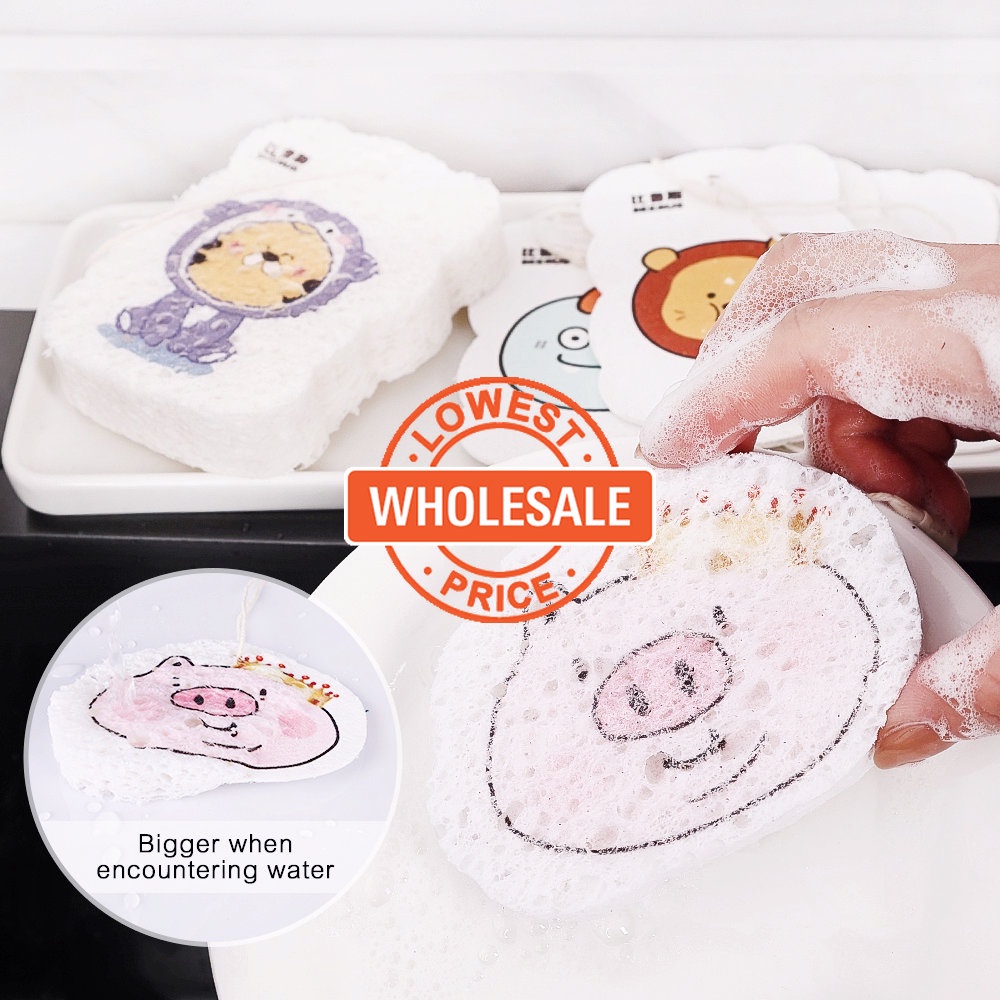 [Wholesale Price] [Random Style] Dishwashing Sponges Gadget Cleaning ...