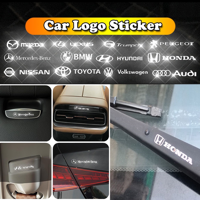 [Ready Stock] 4/1pcs Mercedes Benz Car Metal Sticker, Car Steering ...
