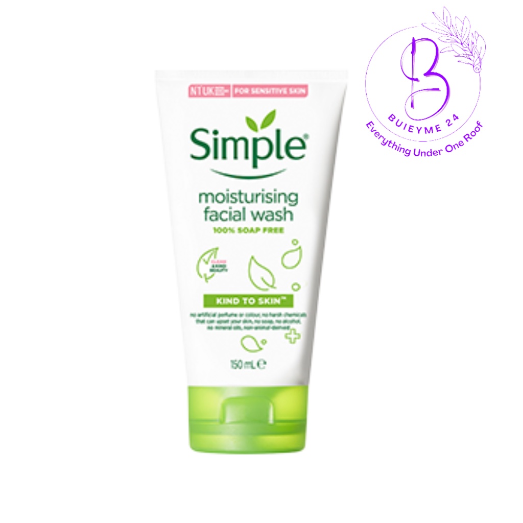 Simple Moisturising Facial Wash 100% Soap Free 150ml | Shopee Singapore