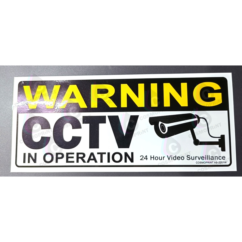 Warning Signage | Warning CCTV |Signage | Sintraboard | PET Card ...