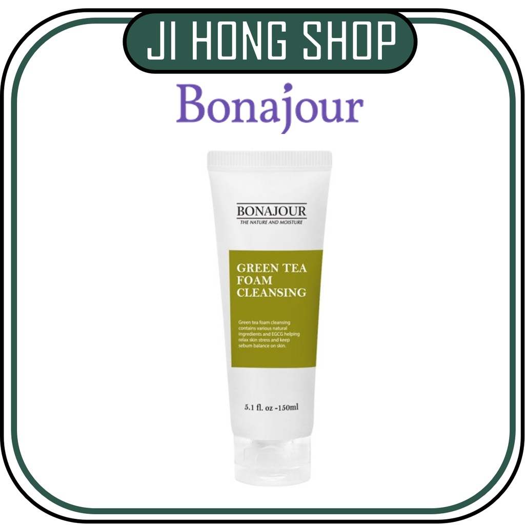 [ Bonajour ] Green Tea Foam Cleansing 150ml ( soothing , Pore care ...