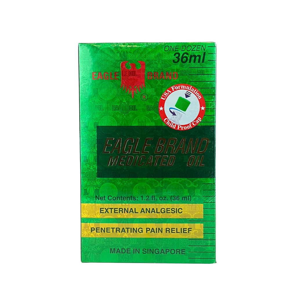 Eagle Brand Medicated Oil Green Wind Oil - 24ml (Usa) | Shopee Singapore