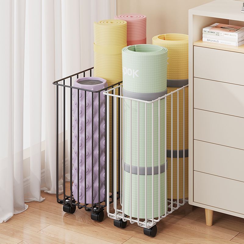 Yoga Mat Iron Storage Rack Sports Equipment Storage Cabinet Floor Home ...