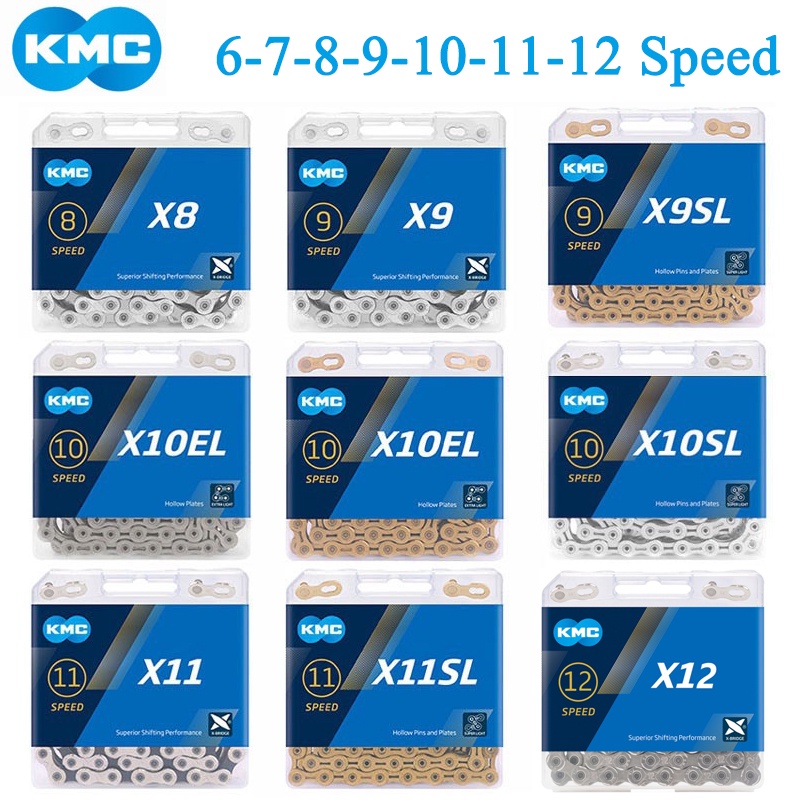 KMC Bike Chain X8 X9 X9EL X9SL X10 X10EL X10SL X11 X11EL X11SL Bicycle ...