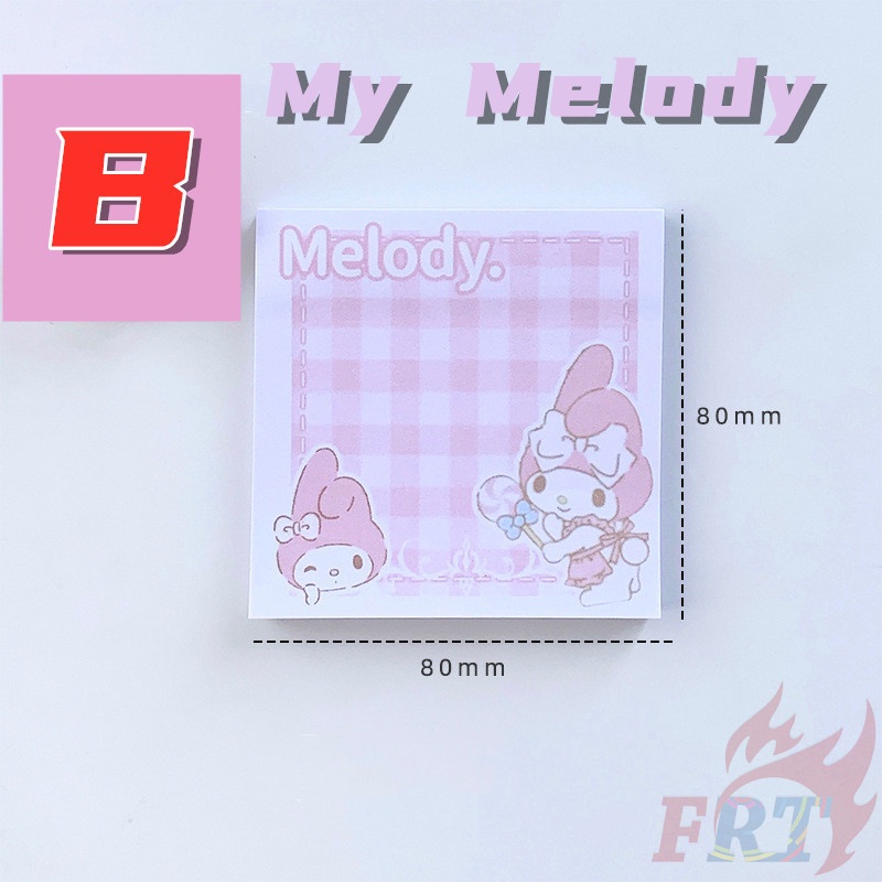 50Sheets/set Kuromi / My Melody / Cinnamoroll - Sanrio Sticky Notes N ...