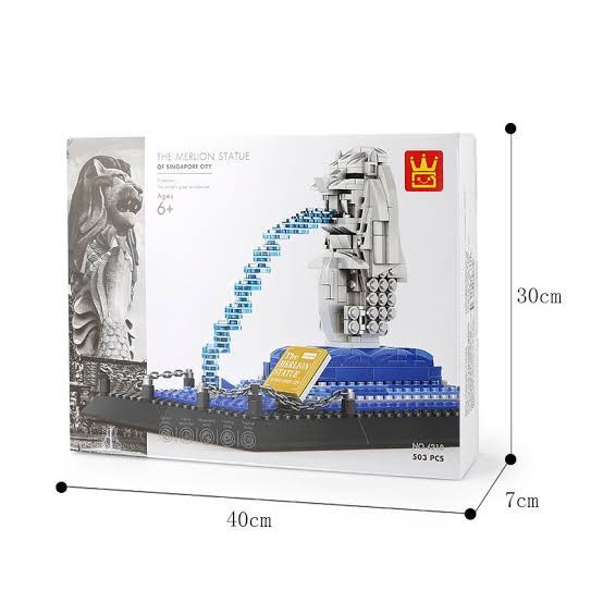 Llego BRICKS THE MERLION STAGE OF SINGAPORE CITY WANGE TOY BLOCKS ...