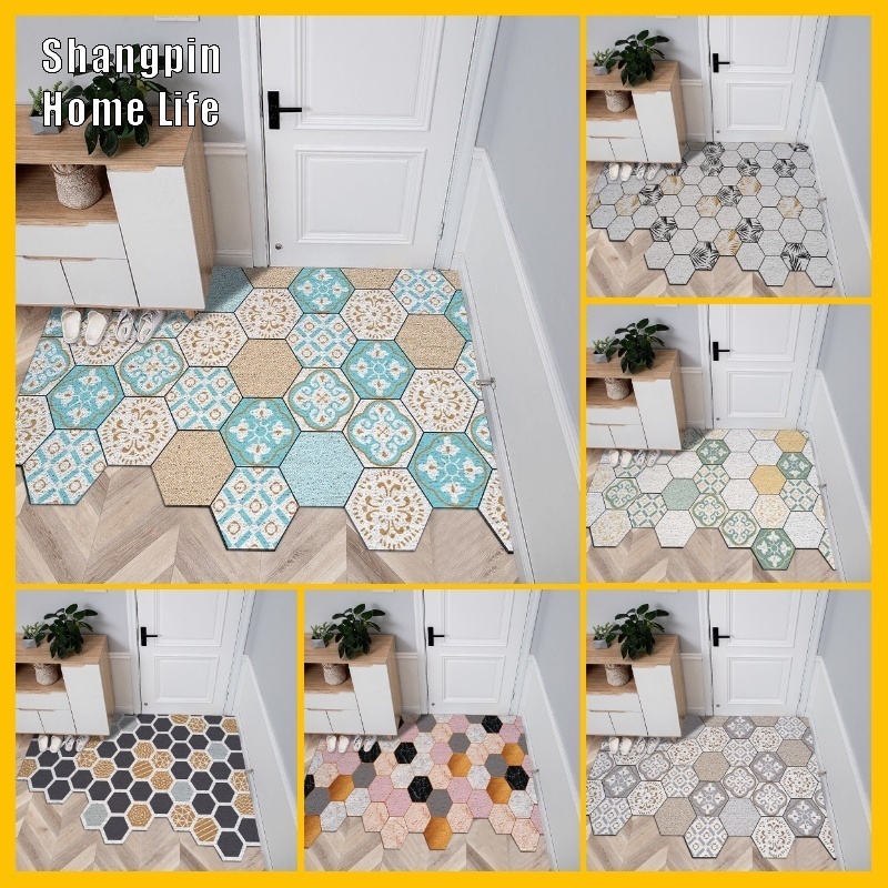 【12 Design】Nordic Bto Door Mat Entrance Floor Mat Thick Pvc Coil Carpet ...
