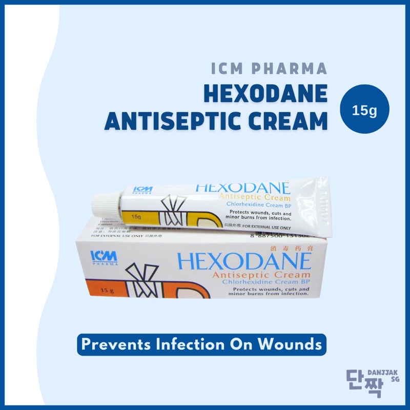 ICM Pharma Hexodane Antiseptic Cream 15g (Protects Wounds, Cuts and ...