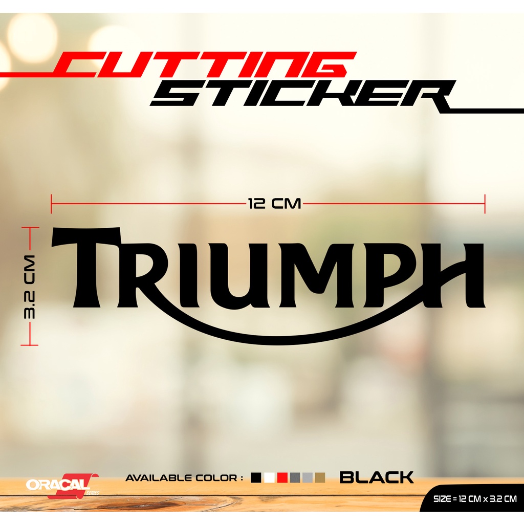 Cutting Sticker TRIUMPH Logo | Triumph Logo Cutting Sticker | Shopee ...