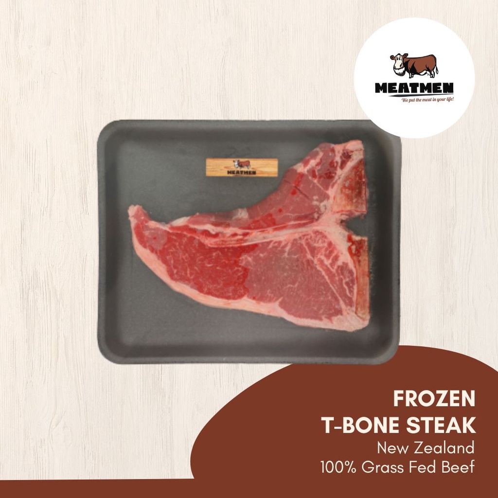 [FROZEN] BEEF BONE-IN SHORT LOIN (T-BONE STEAK) (400-500g) | Shopee ...