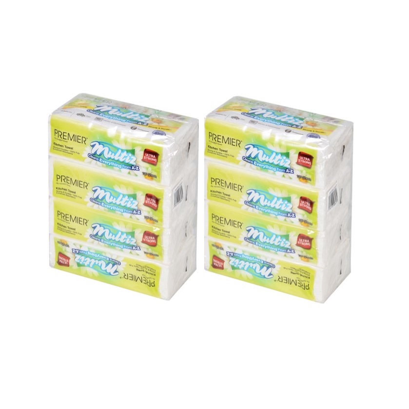 !! Premier Pure Pulp Multi Purpose Paper 2 Ply Thick (100pcs/Packet ...