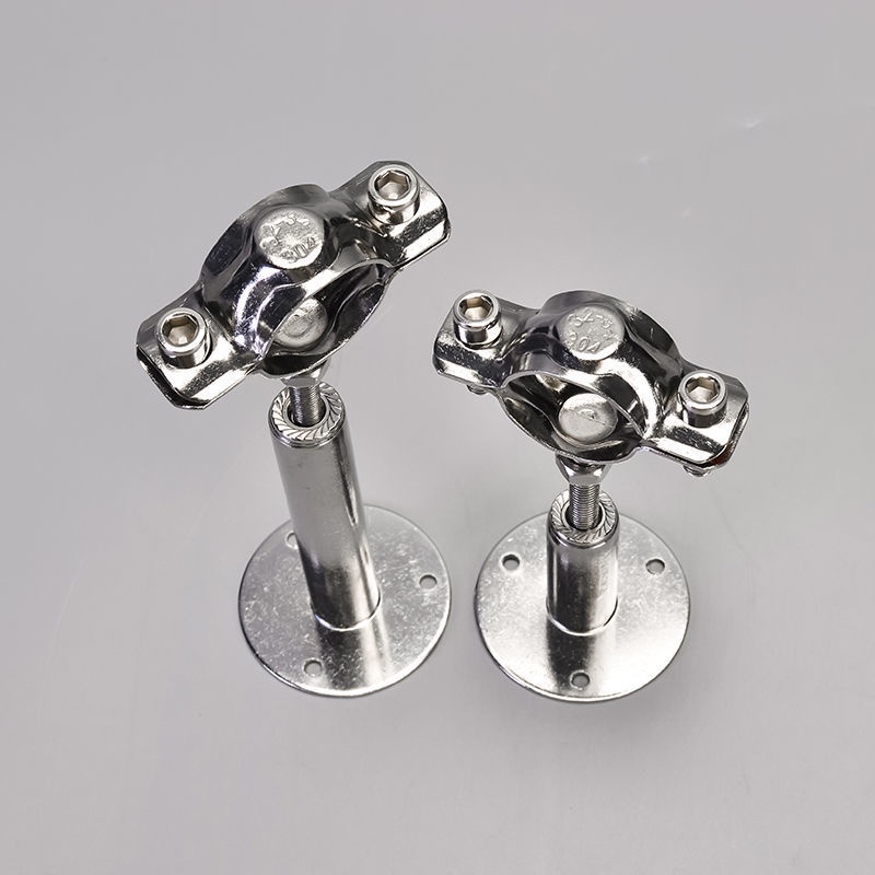 304 Stainless Steel Adjustable Tube Support Retractable Pipe Clamp Pipe ...
