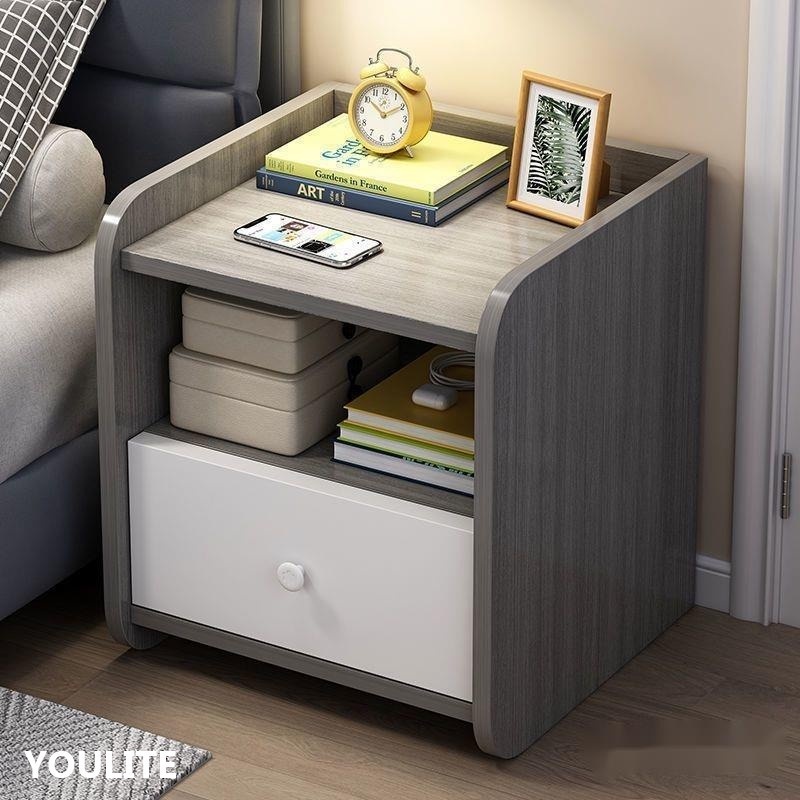 YOULITE Narrow Simple Bedside Cabinet Bedside Table Mini Simple Modern ...