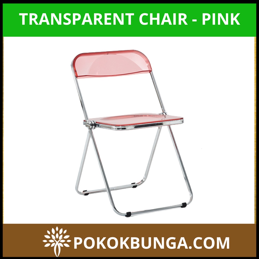 Transparent Chair Pink Acrylic Dining Chair Pink | Shopee Singapore