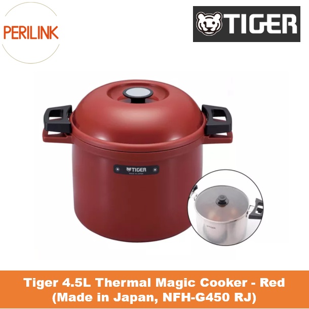 Tiger 4.5L Thermal Magic Cooker - Red (Made in Japan, NFH-G450 RJ ...