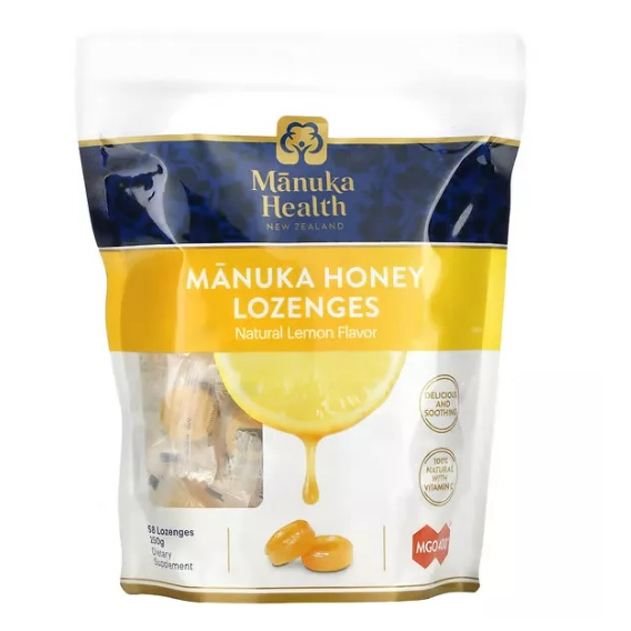 [SG seller] Manuka Health, Manuka Honey Lozenges, MGO 400+, Lemon, 58 ...
