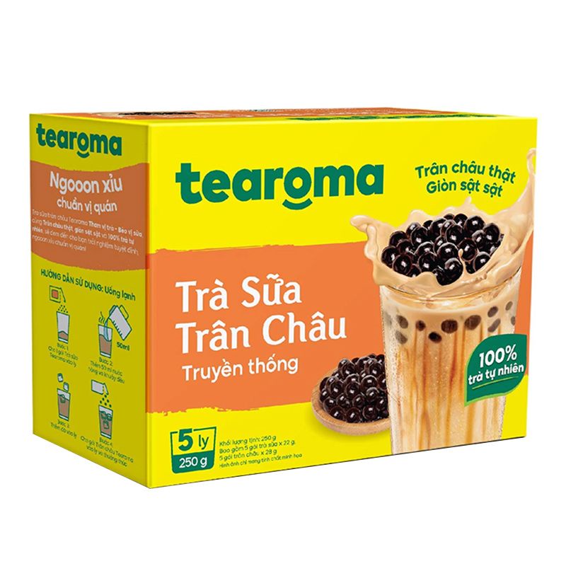 Tearoma Traditional Pearl Milk Tea 250G | Shopee Singapore