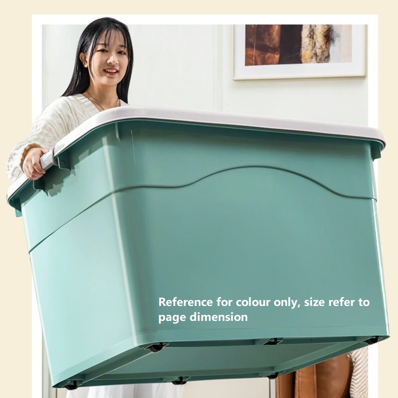 [💯SG READY STOCK] 40L/70L/110L Storage Box with Wheels / Storage ...