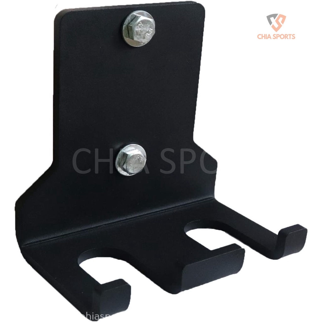 Double Wall Mounted barbell Hanger Vertical Wall Mount Bar Storage Rack ...