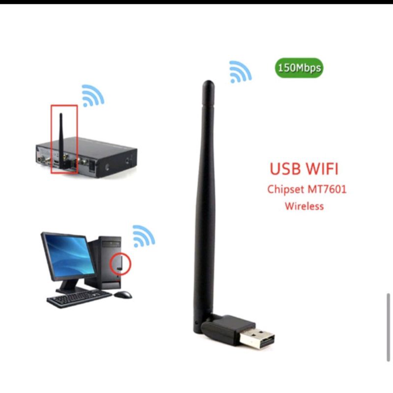 Usb Dongle Wifi set top box STB adapter Wifi Antenna PC Laptop | Shopee ...