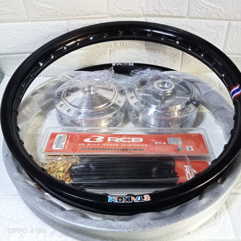Wave100 Taikom & Chantara Racing rimset & RCB spoke (drumbrake ...
