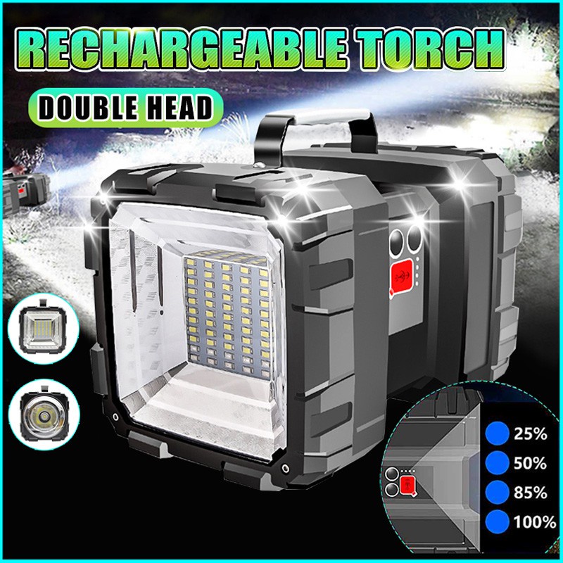1000W Torchlight Ultra Bright LED Flashlight Handheld Spotlight ...