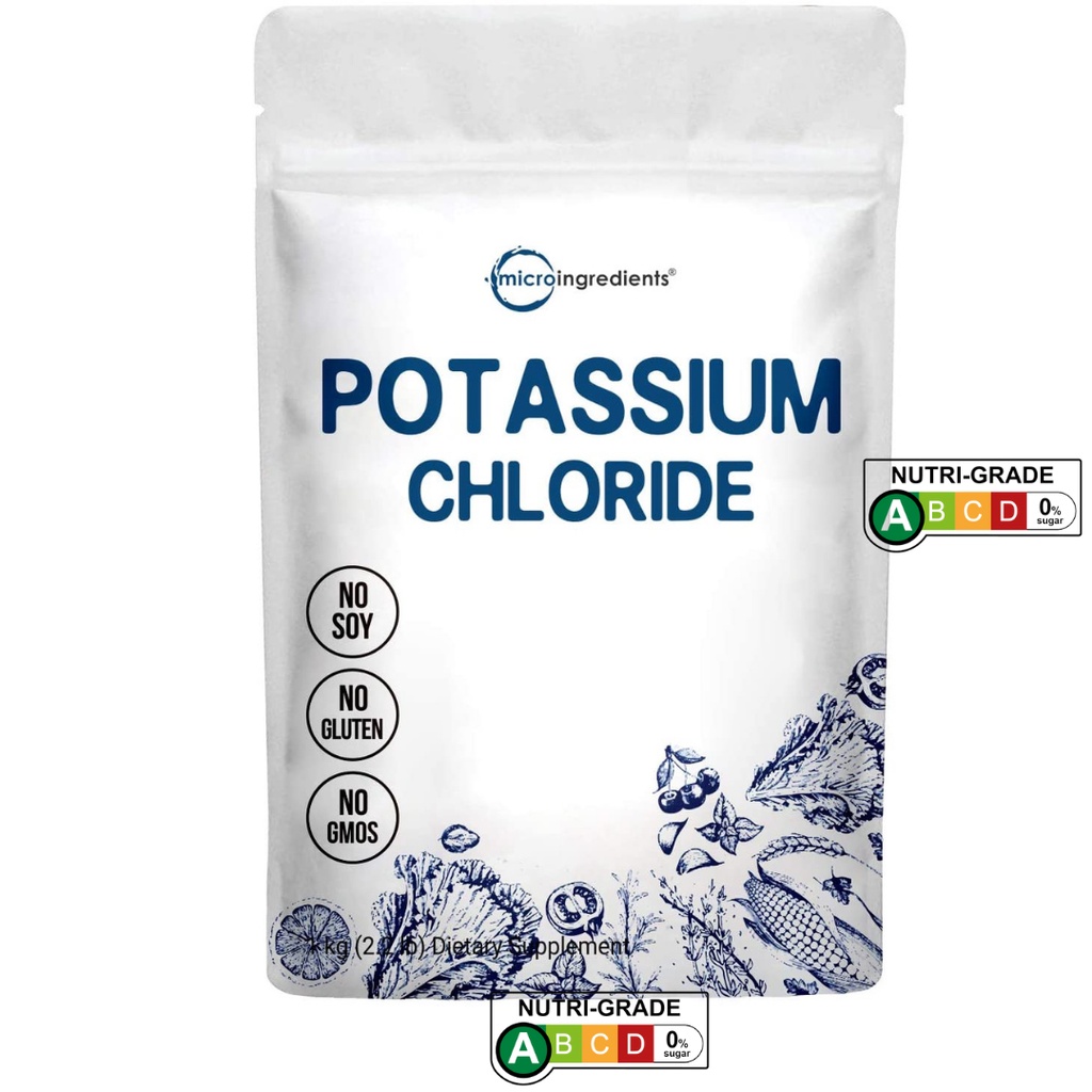 Micro Ingredients US Origin Potassium Chloride Powder, 1 Kg (2.2 Pounds ...