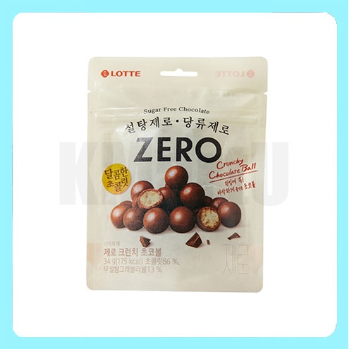 [Lotte] Zero Sugar Free Chocolate Chip Cookie, Fruits Gummi Jelly, Dark ...