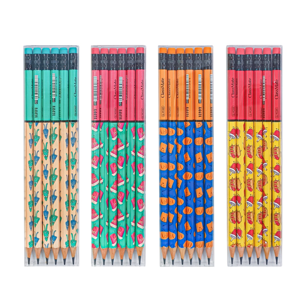 Wooden Pencil 2B Classmate CL-PC315 (Set 6 pieces) | Shopee Singapore