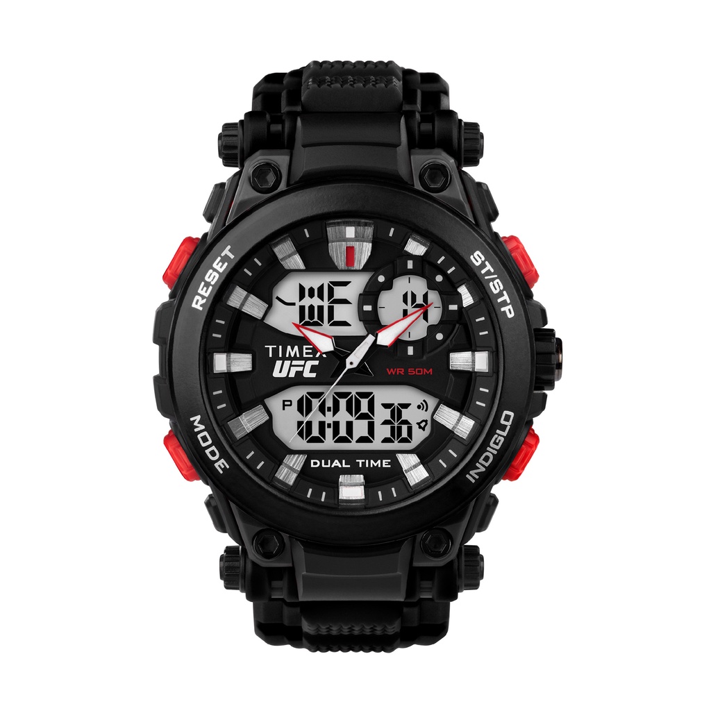 Timex UFC Impact 50mm Resin Strap Watch (TW5M52800) | Shopee Singapore