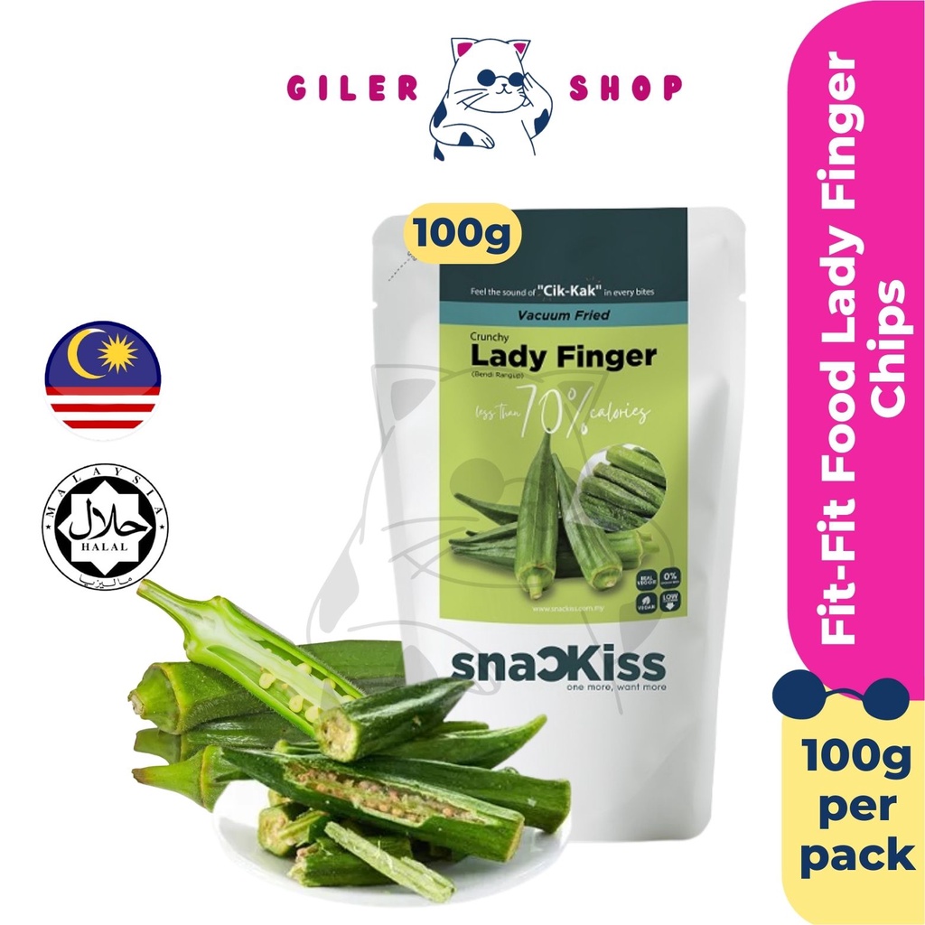 Lady Finger Chips Vacuum-Dried Snack Fit-Fit Food Bendi (100g) | Shopee ...