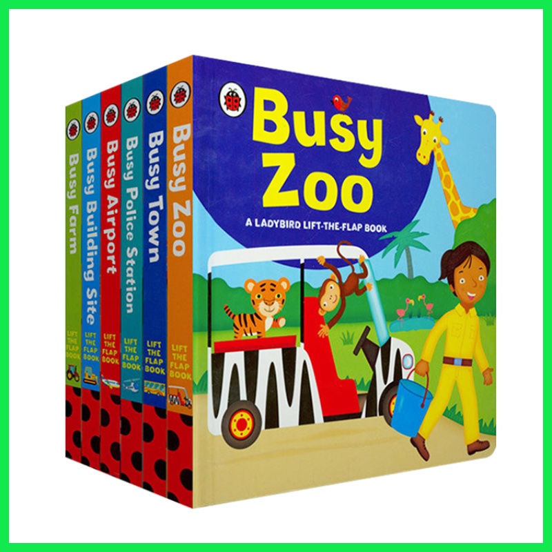 【SG Stock】Ladybird Lift-the-Flap Busy Book Busy Police Station/Zoo ...