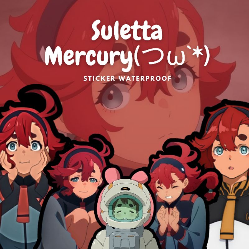 Sticker ANIME SULETTA MERCURY MOBILE SUIT GUNDAM THE WITCH FROM MERCURY ...