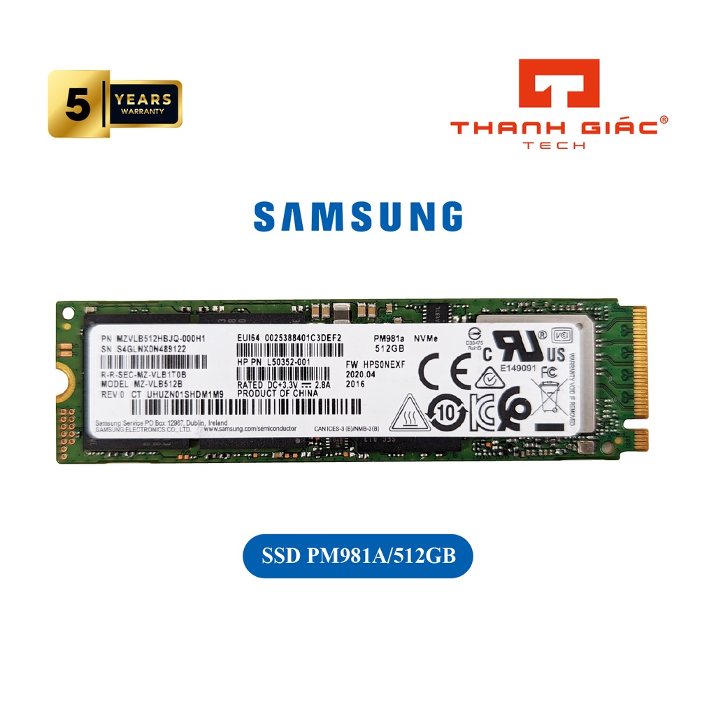 Ssd Samsung PM981a M.2 2280 PCIe NVMe Gen 3x4 - | Shopee Singapore