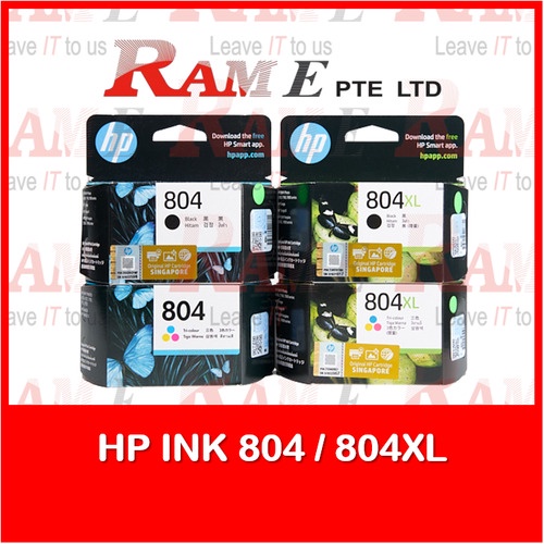 [ORIGINAL] HP 804 / 804XL Black Tri-color Ink Cartridge | Shopee Singapore