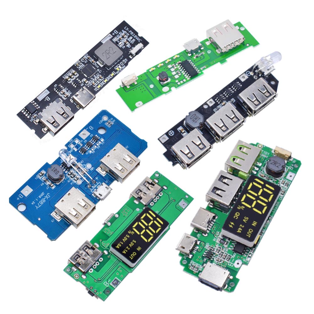 Dual USB 5V PD 18650 Charger PCB Power Module Accessories For DIY LED ...