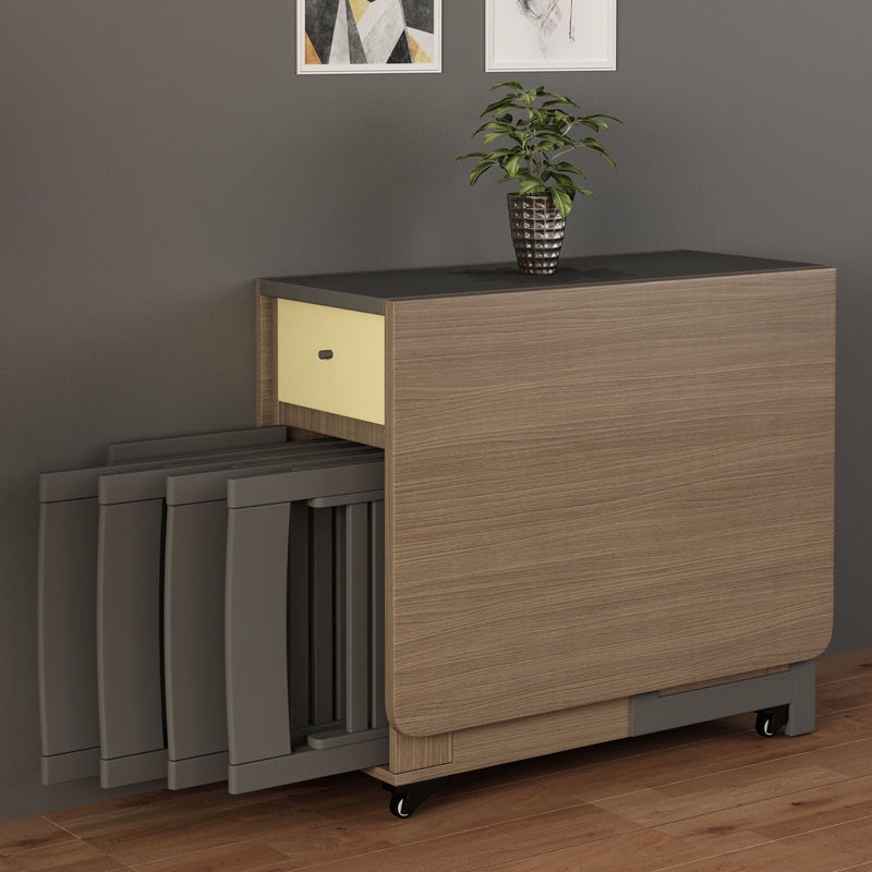 Foldable Table / Folding dining table with small family contracted and ...