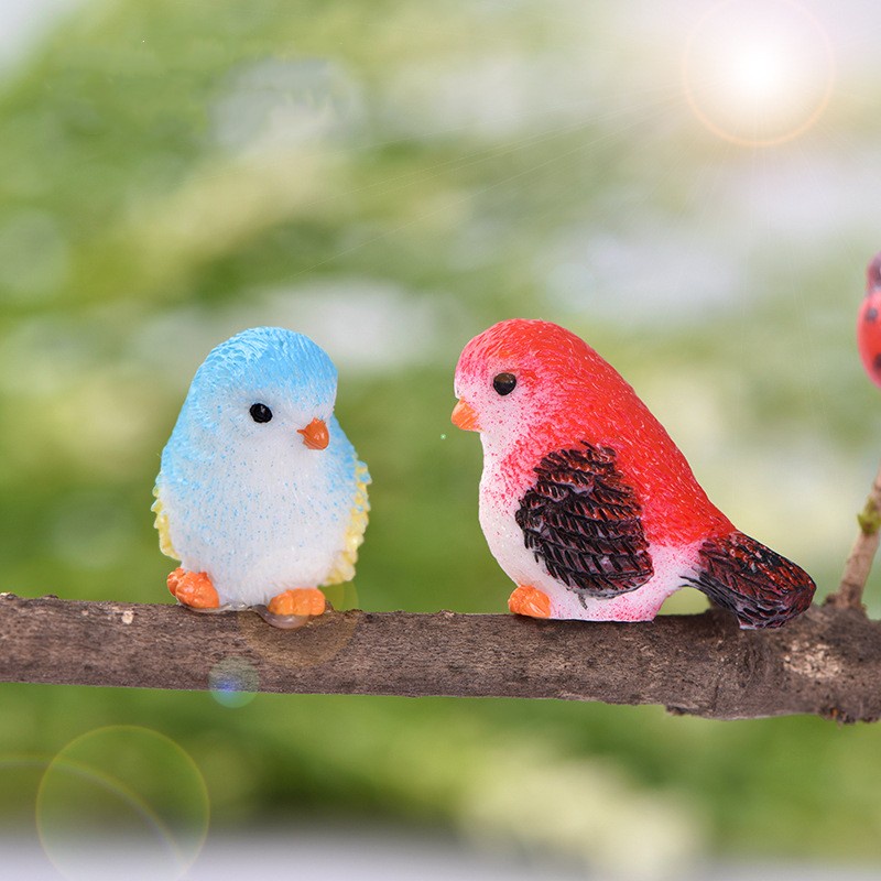 Miniature Cartoon Bird Cute Animal Micro landscape Garden Ornament DIY ...