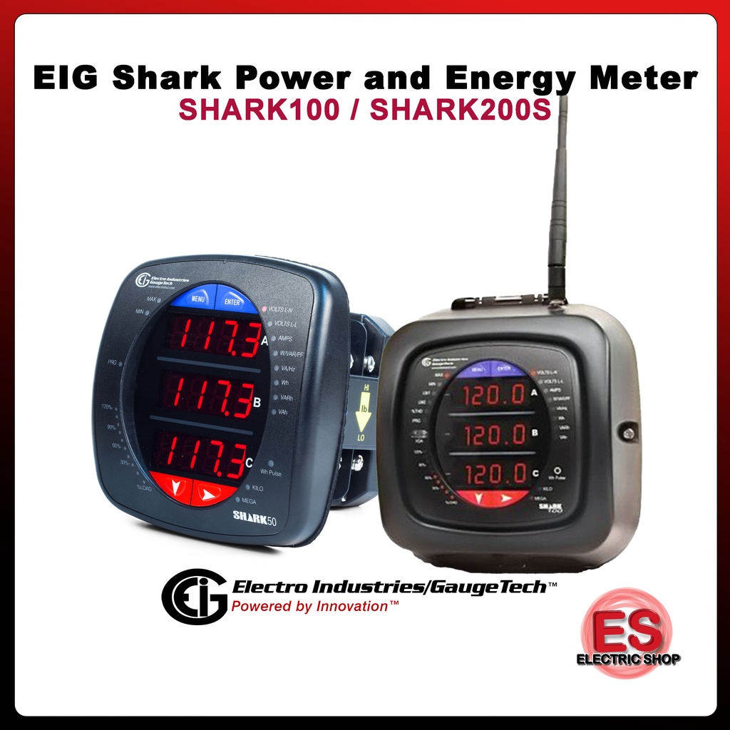 EIG Shark meter ( Eelectro Industries Gaugetech Energy Management ...