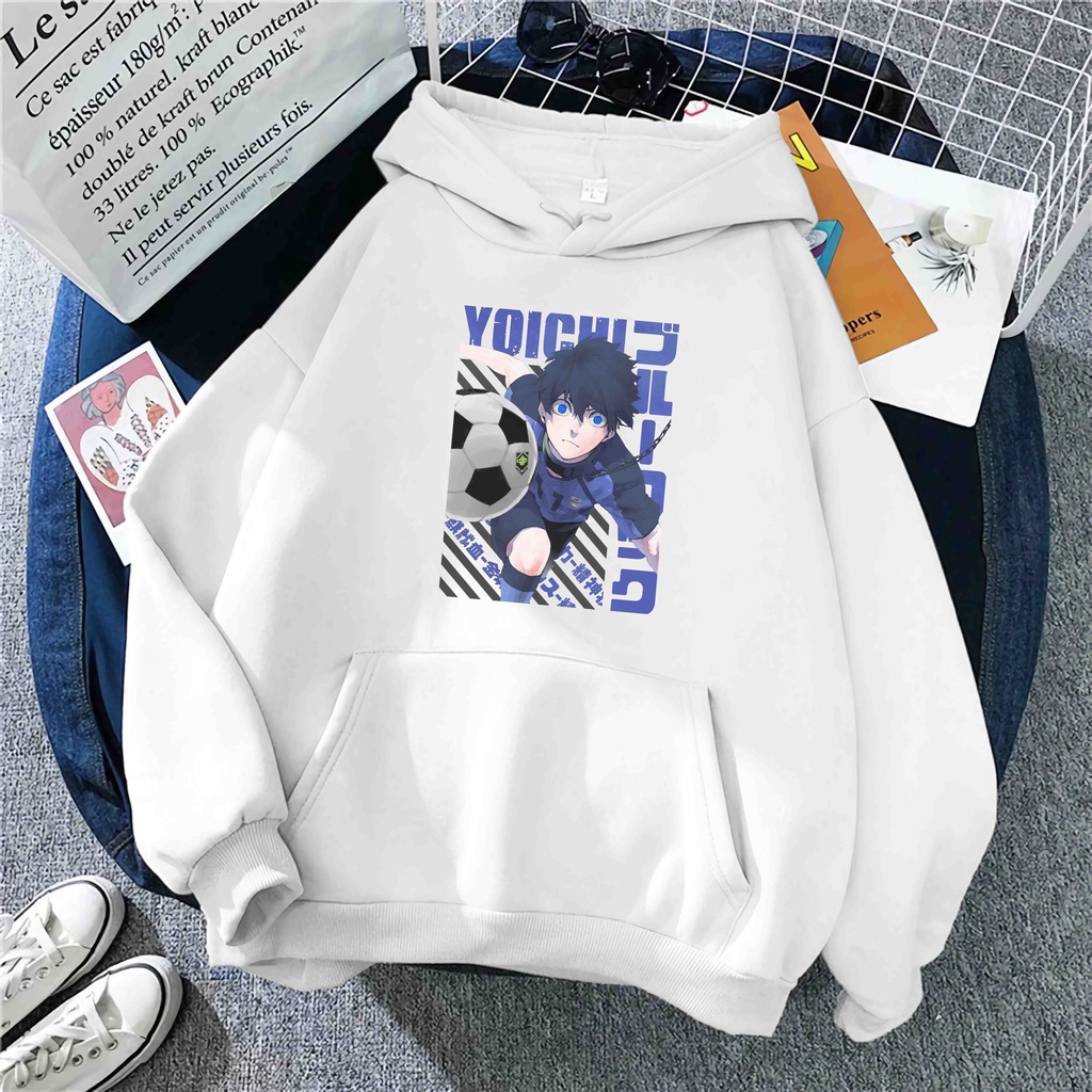 Yoichi ISAGI hoodie anime blue lock fleece material anime jacket blue ...