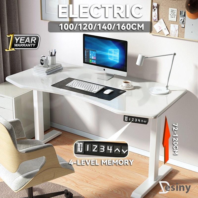 Desiny 100CM Height Adjustable Tabel 4 Memory Height Standing Desk ...