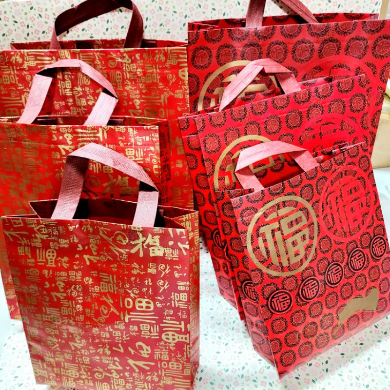 [PB 06] CNY Laminated Non Woven Bag | Recycle Reusable Bag | Shopping ...