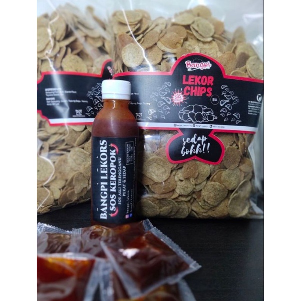 authentic Bangpi Lekor Chips Instock 1KILO FREE SAUCE BOTTLE 250ML ...