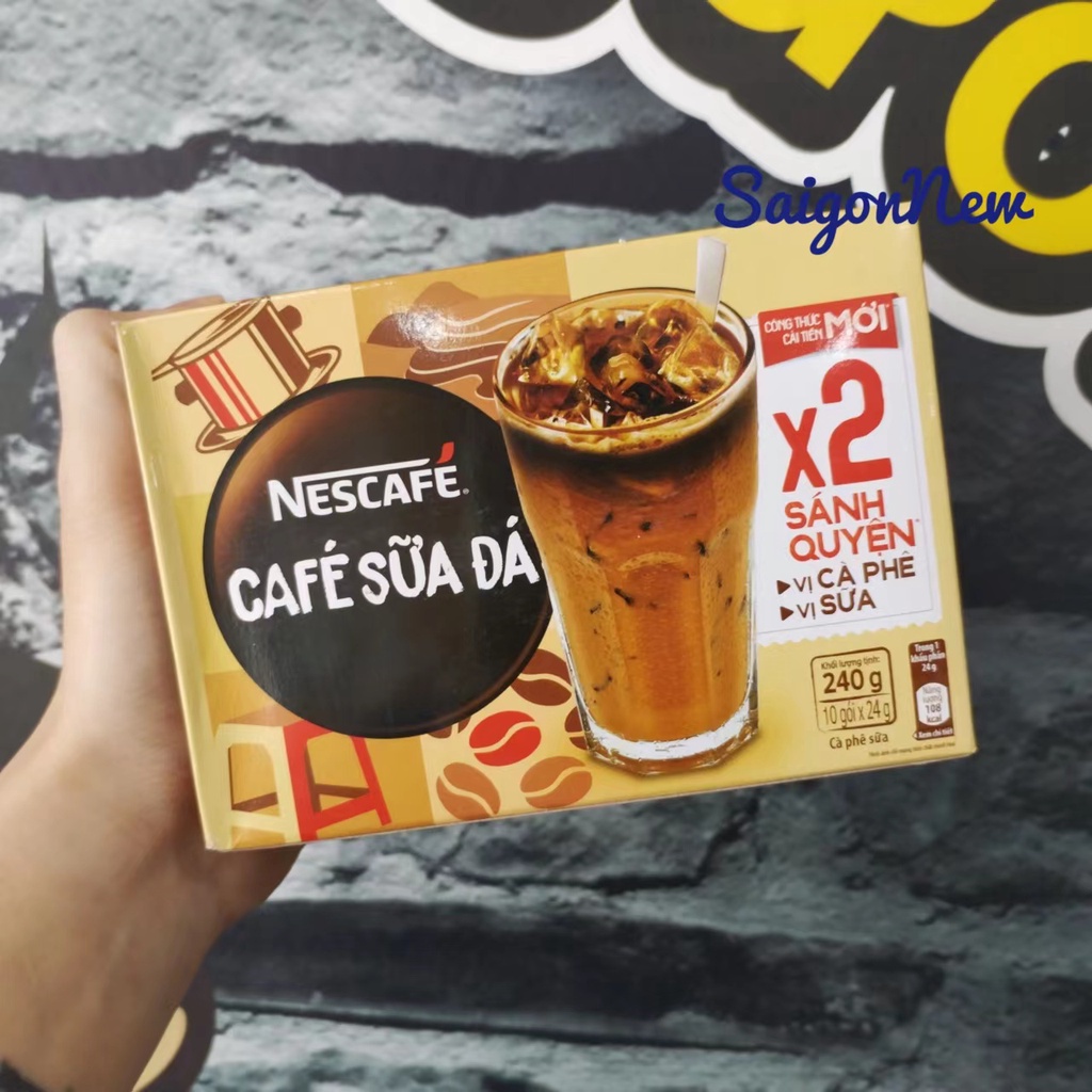 【Vietnamase】Nescafe 3 in 1 Cafe Sua Da / Vietnam Instant Milk Ice ...