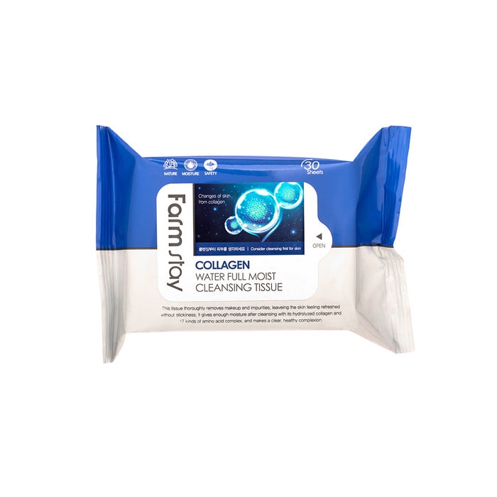 Doorstep Delivery +GIFT! Farmstay Collagen Water Full Moist Cleansing ...